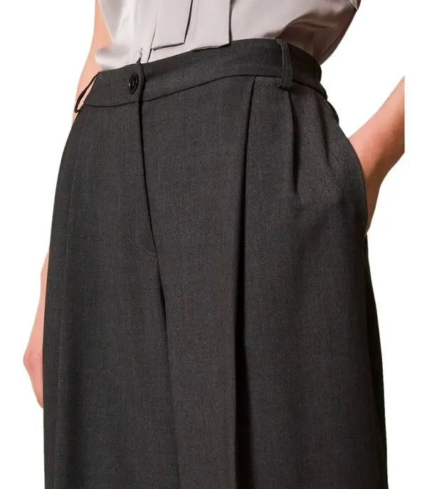 TWINSET Wide Leg Trousers - Grey