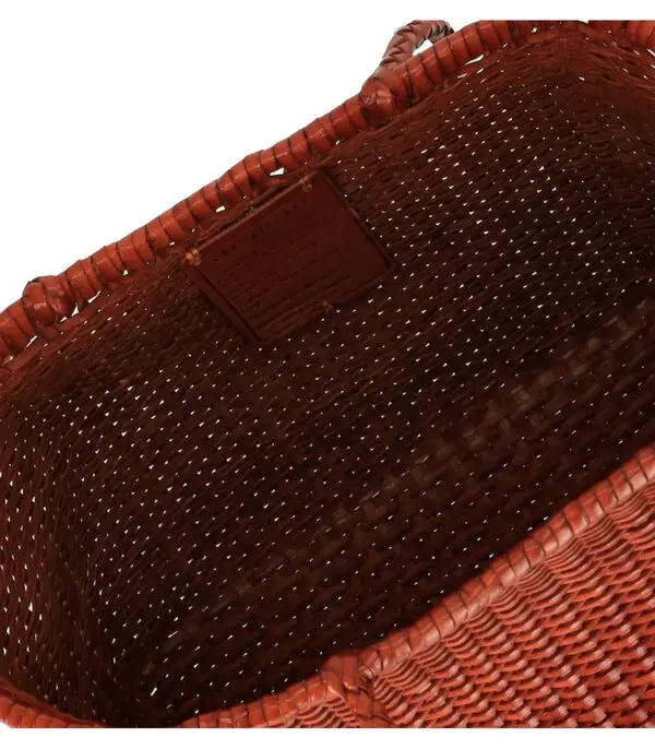 Dragon Diffusion Small Weave Basket Bag - Orange