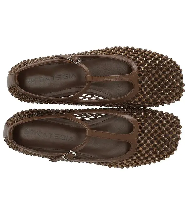 STRATEGIA Ballerina Jewel Flats