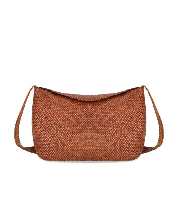 Dragon Diffusion Santa Marta Woven Crossbody Bag - Tan