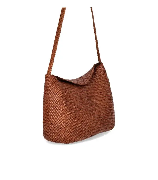 Dragon Diffusion Santa Marta Woven Crossbody Bag - Tan