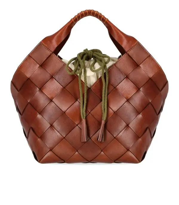 Dragon Diffusion Botteghe Leather Handbag - Tan