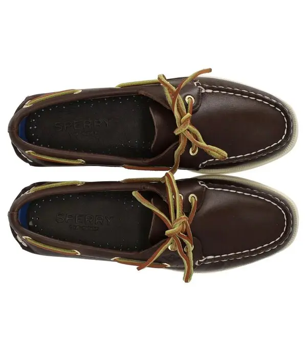 Sperry Leather Loafers With Contrast Stitching
