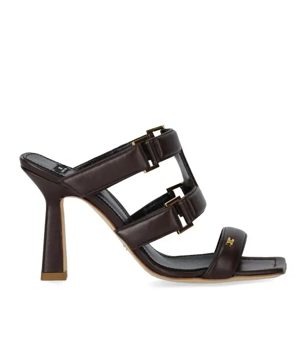Elisabetta Franchi Heeled Mule With Logo Detail