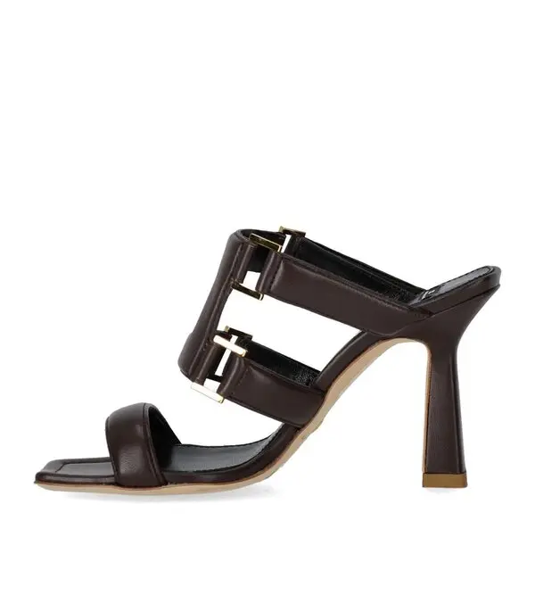 Elisabetta Franchi Heeled Mule With Logo Detail