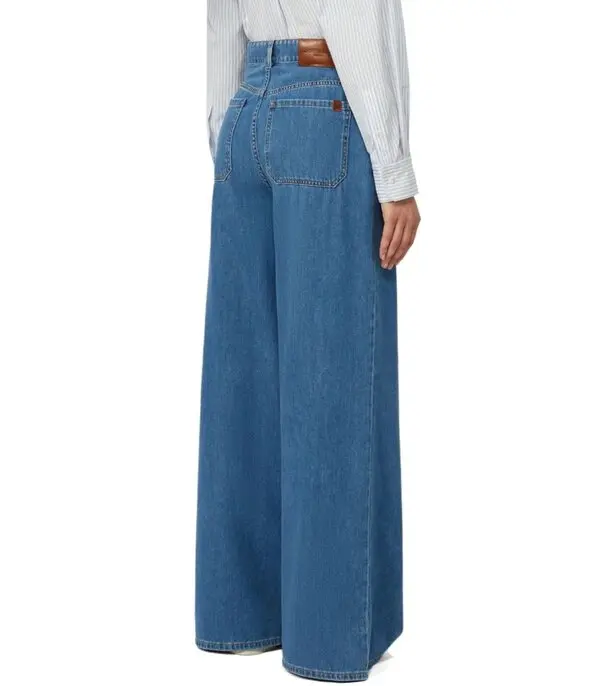 Max Mara Vega Wide Leg Jeans - Blue