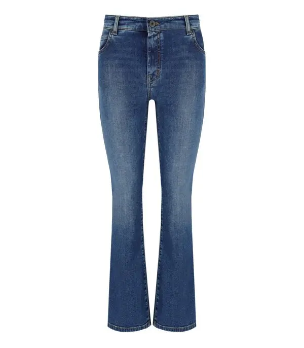 Max Mara Rapallo Flare Jeans In Stretch Cotton