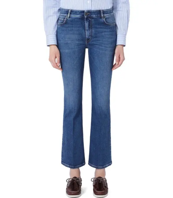 Max Mara Rapallo Flare Jeans In Stretch Cotton