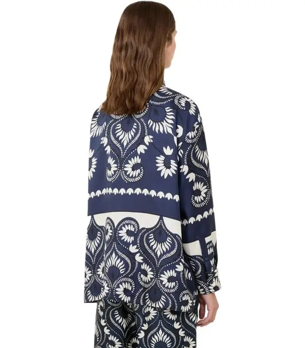 Max Mara Silk Floral Print Shirt