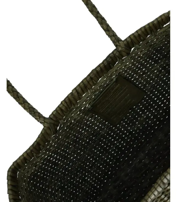 Dragon Diffusion B. Weave Small Basket Bag - Green