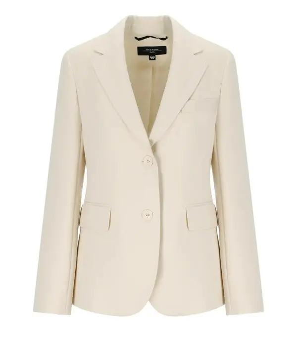 Max Mara Uva Single Breasted Jacket - Ivory