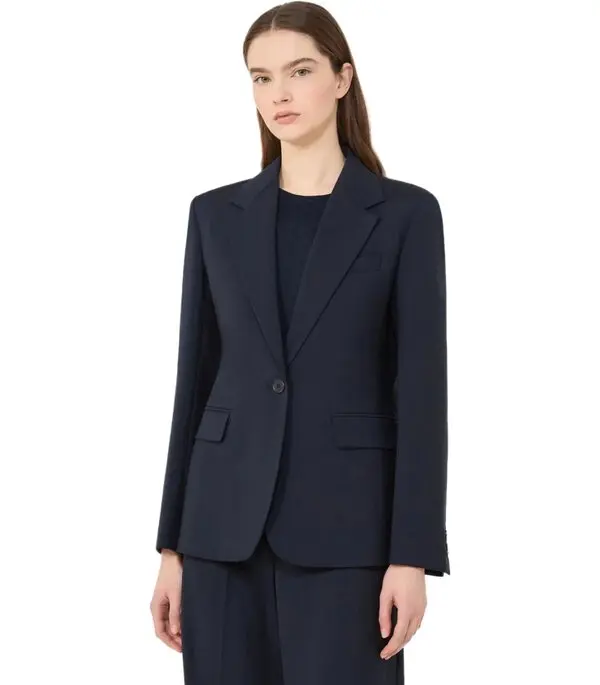 Max Mara Single-breasted Blazer - Blue