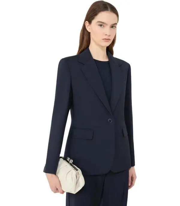 Max Mara Single-breasted Blazer - Blue