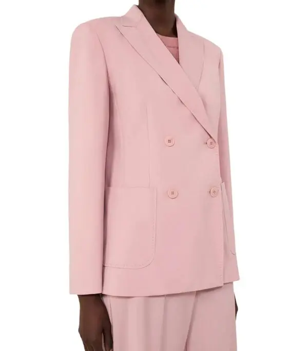 Max Mara Zinnia Pure Wool Double Breasted Jacket