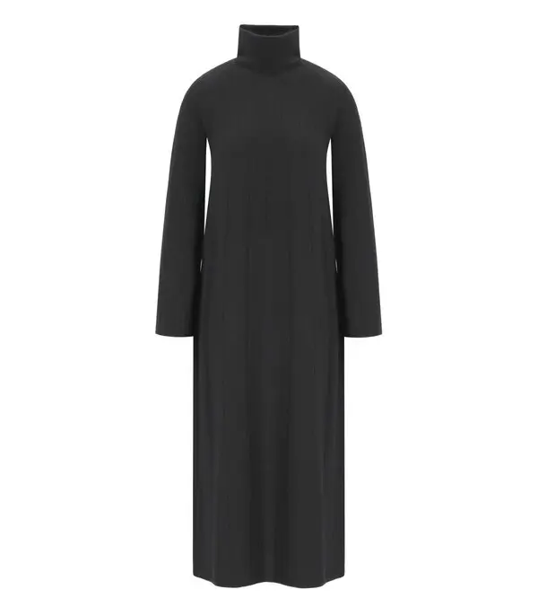 Max Mara Wool Knit High Neck Dress
