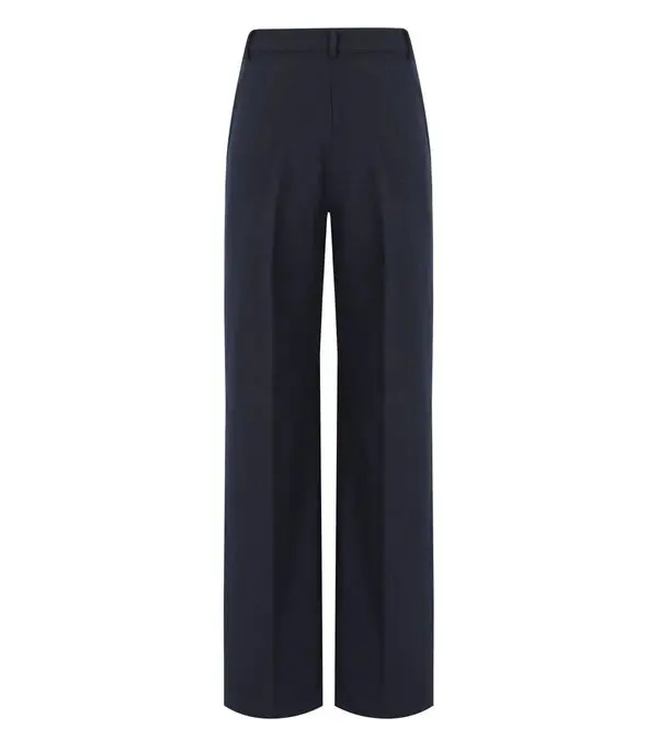 Max Mara Zelota Flannel Jersey Trousers - Blue