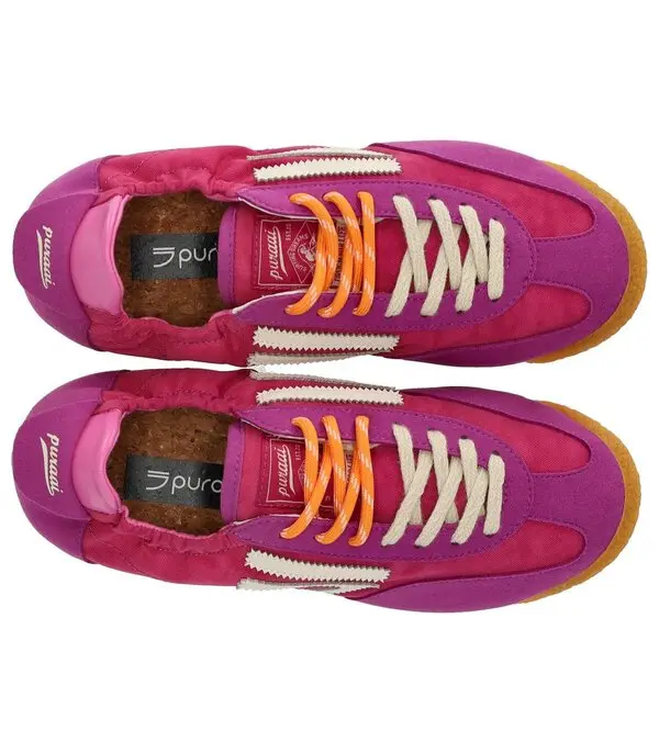 PURAAI Panther Vintage Nylon Sneaker - Fuchsia