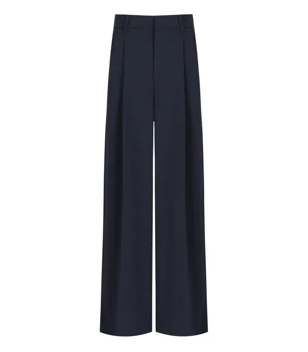 Max Mara Asta Wide Leg Trousers - Blue