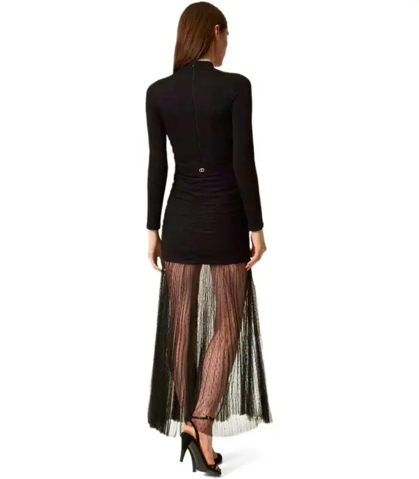 TWINSET Plumetis Long Dress