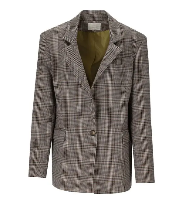 K.K. Check Single Breasted Blazer