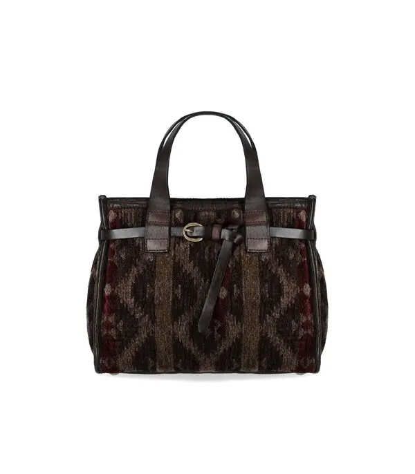 CAMPOMAGGI Patrizia Kilim And Leather Handbag