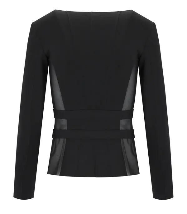 Elisabetta Franchi Crepe Bustier Jacket