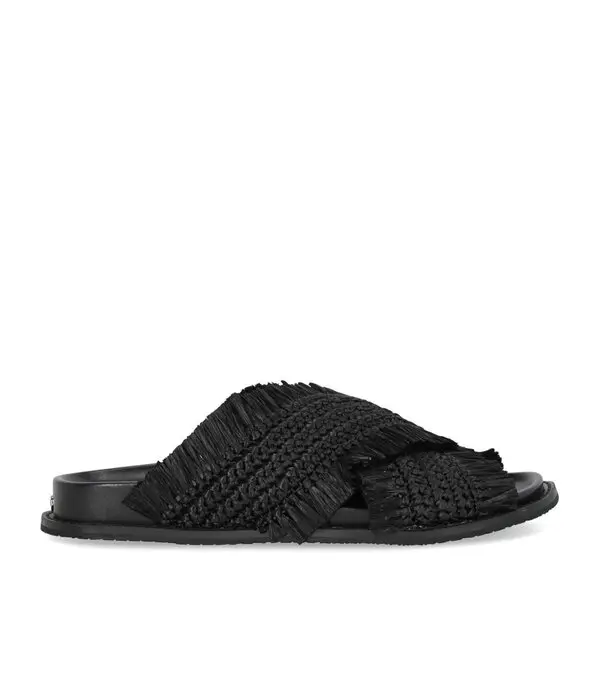 Michael Kors Peyton Raffia Slides