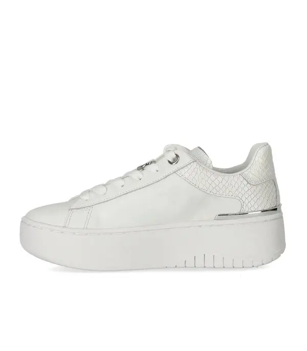 Michael Kors Dottie Leather Platform Sneaker - White