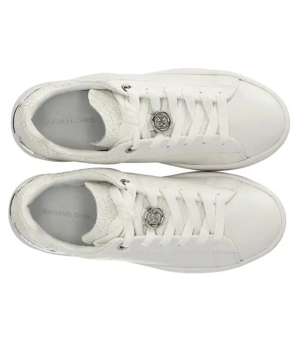 Michael Kors Dottie Leather Platform Sneaker - White