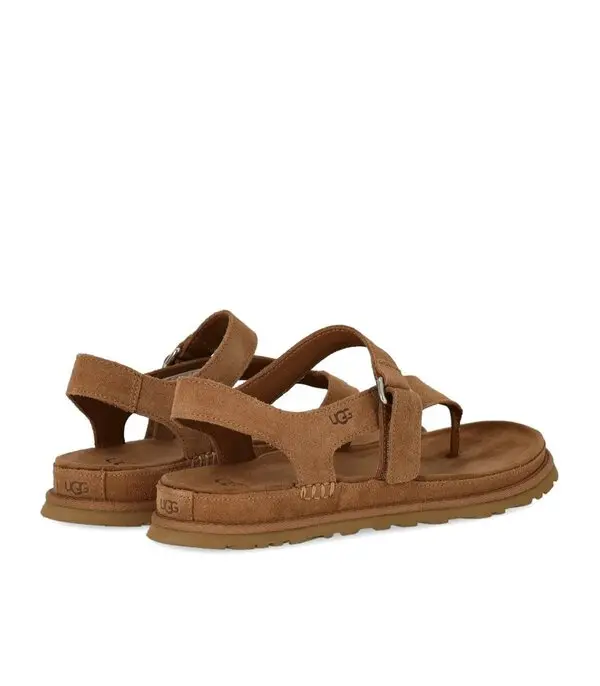 UGG Suede Toe Post Sandal - Brown