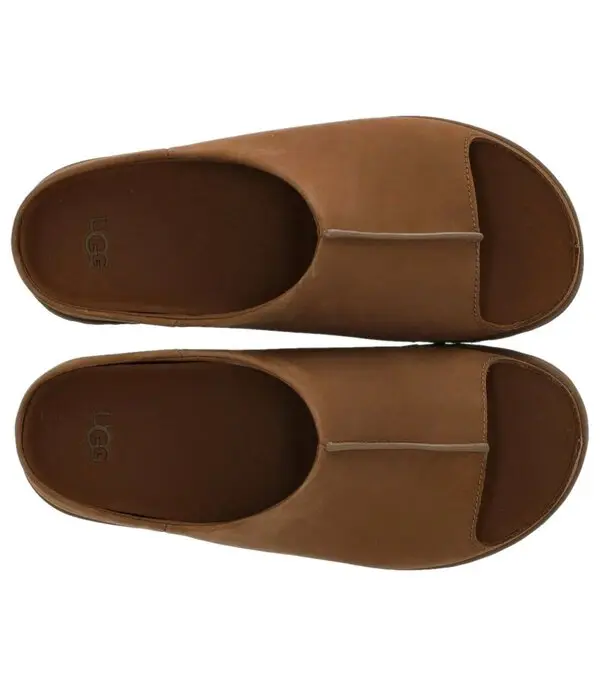 UGG Otzo Waterproof Nubuck Leather Slide - Brown