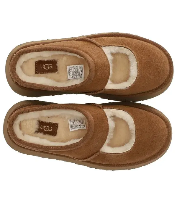 UGG Bea Suede Mary Jane Platform Shoes