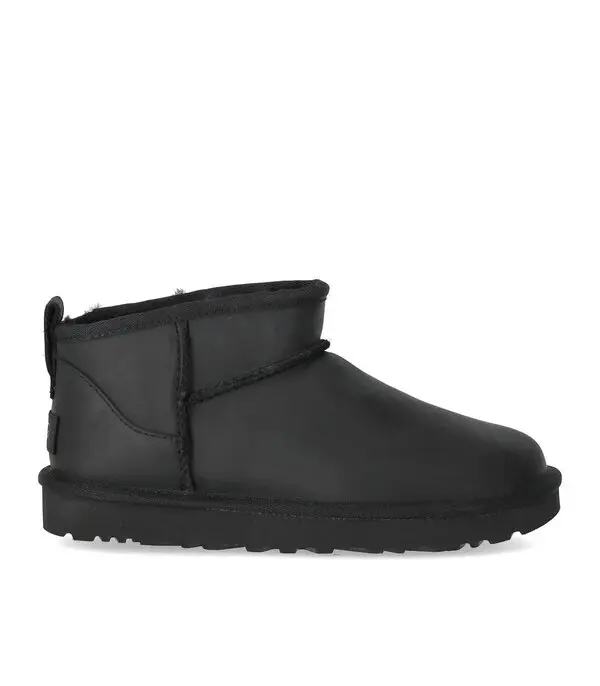 UGG Classic Ultra Mini Leather Boot - Black