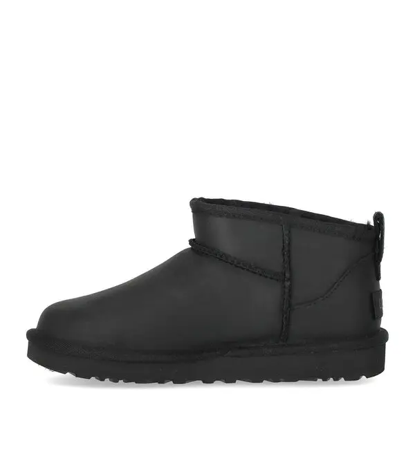 UGG Classic Ultra Mini Leather Boot - Black