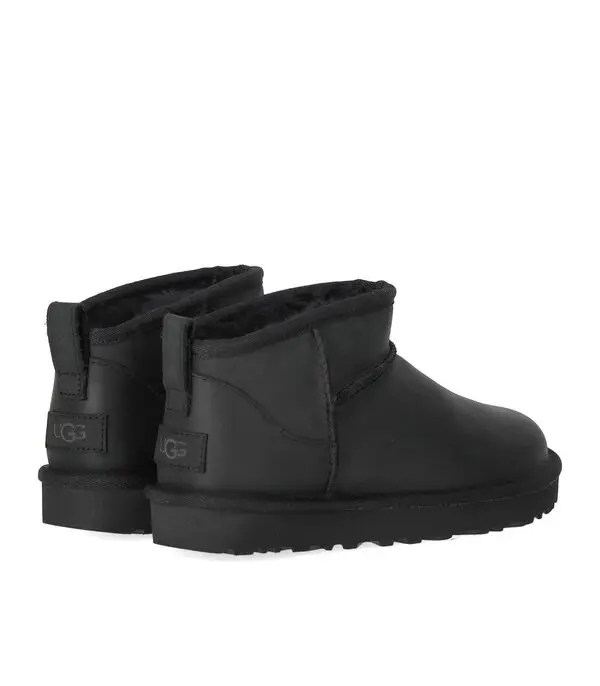 UGG Classic Ultra Mini Leather Boot - Black