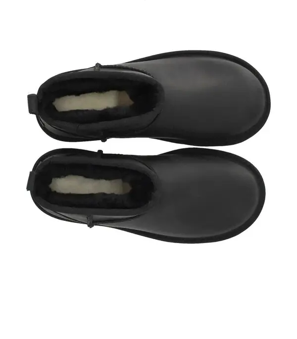 UGG Classic Ultra Mini Leather Boot - Black