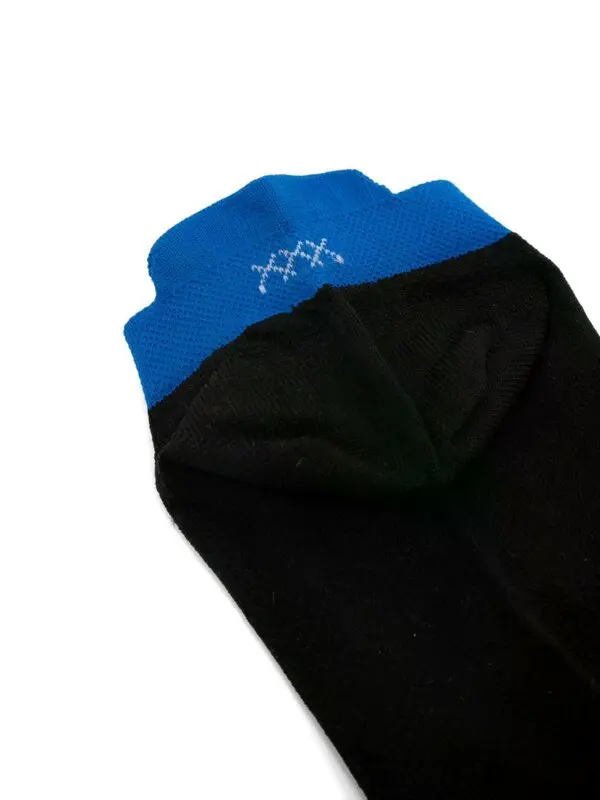 Zegna Logo Embroidered Socks