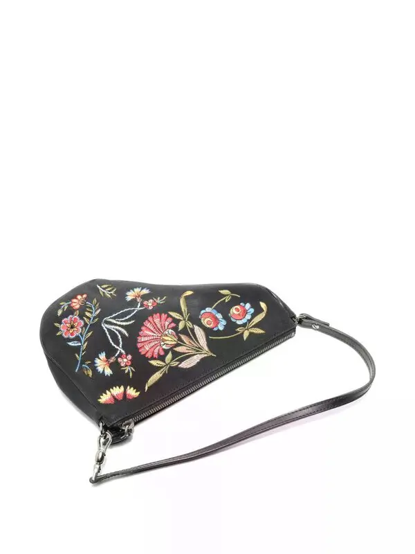 Dior 2002 Saddle Embroidered Shoulder Bag