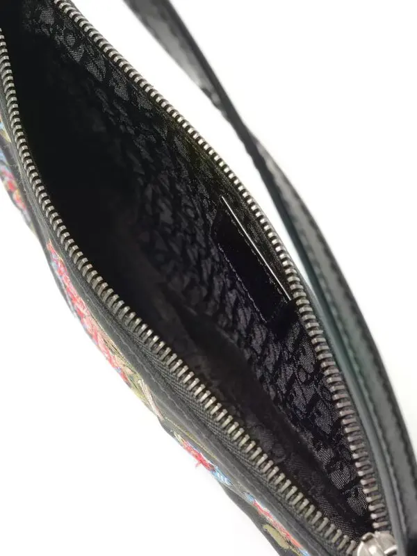 Dior 2002 Saddle Embroidered Shoulder Bag