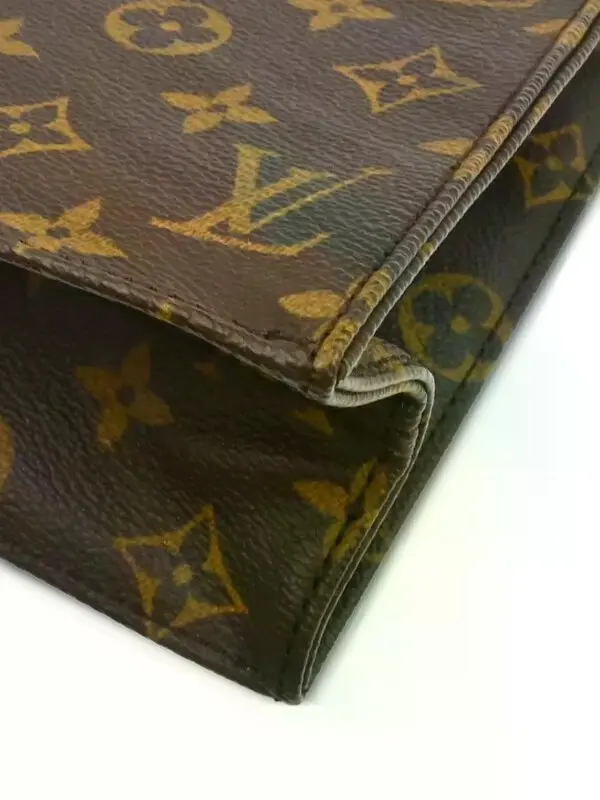 LOUIS VUITTON Monogram Sac Plat Tote Bag - Brown