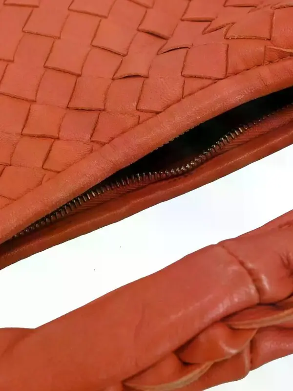Bottega Veneta Intrecciato Shoulder Bag - Orange