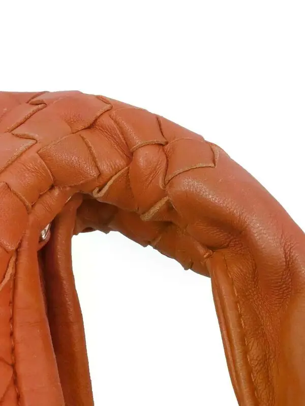 Bottega Veneta Intrecciato Shoulder Bag - Orange