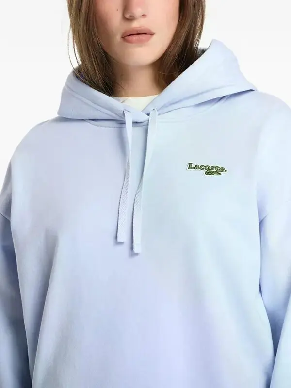Lacoste Logo Patch Drawstring Hoodie