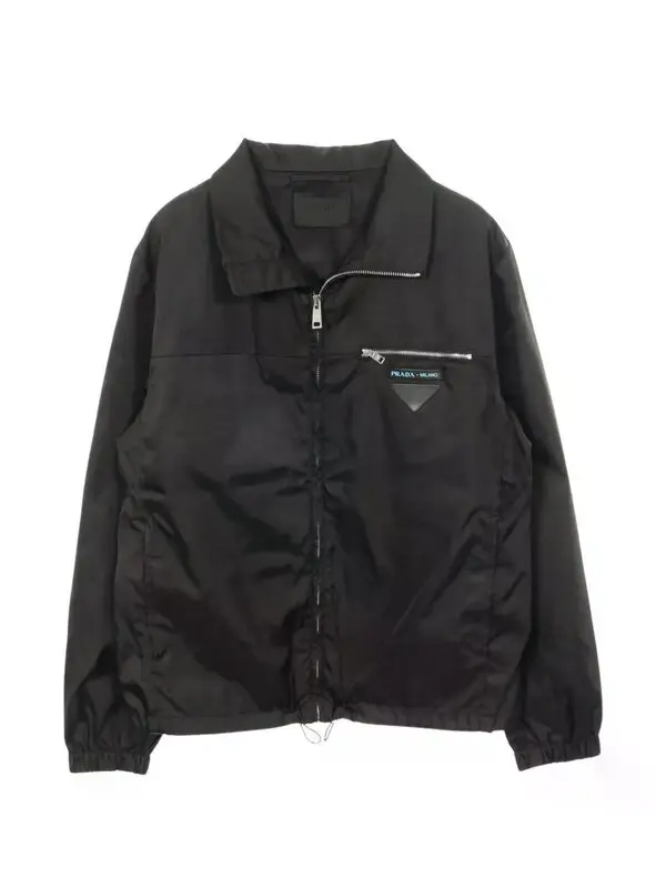 Prada Triangle Patch Zip-up Jacket