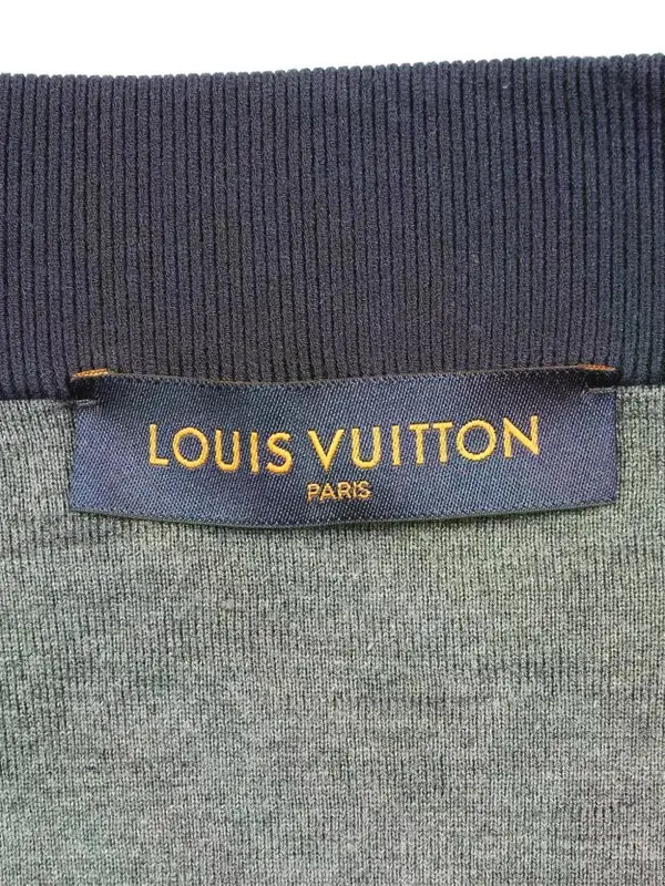 LOUIS VUITTON Monogram Knitted Bomber Jacket