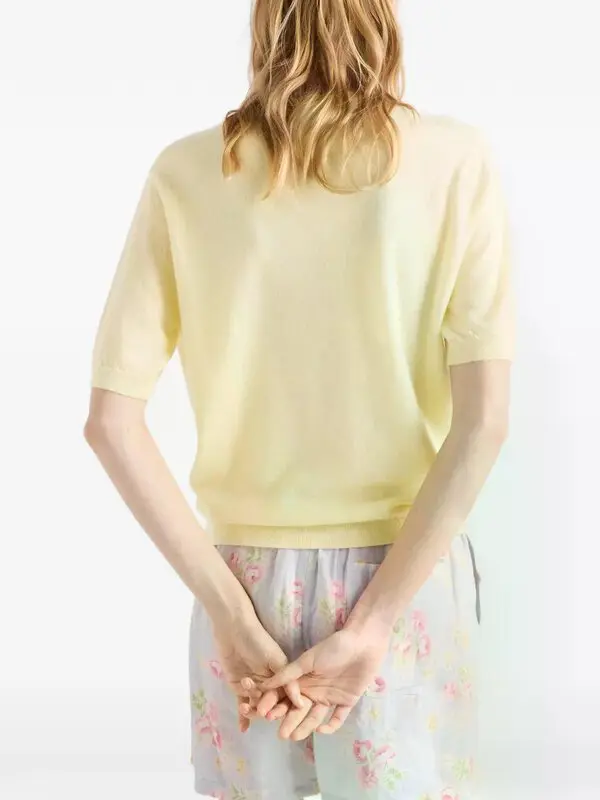 Prada Short-sleeved Cashmere T-shirt