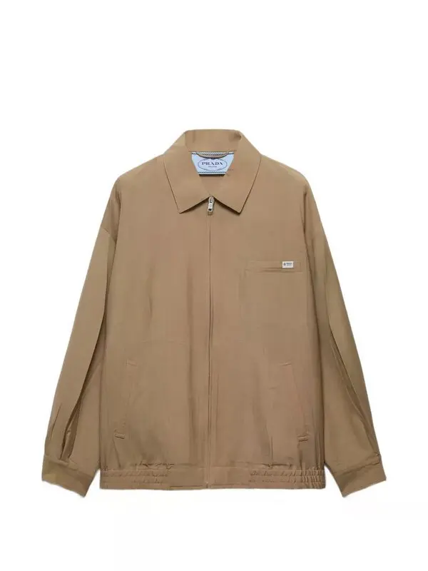 Prada Mohair Wool Blouson Jacket - Brown