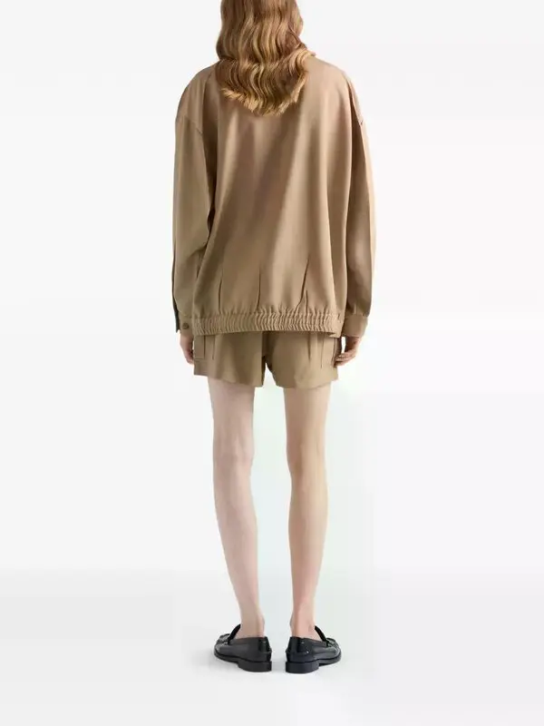 Prada Mohair Wool Blouson Jacket - Brown