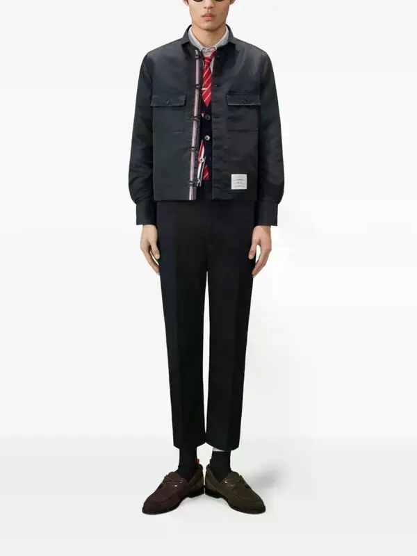 Thom Browne Twill Pocket-detail Overshirt