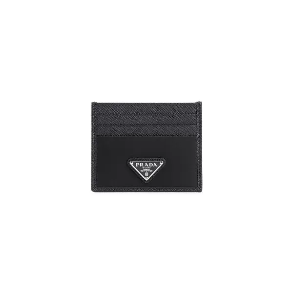Prada Re-nylon Card Holder - Black